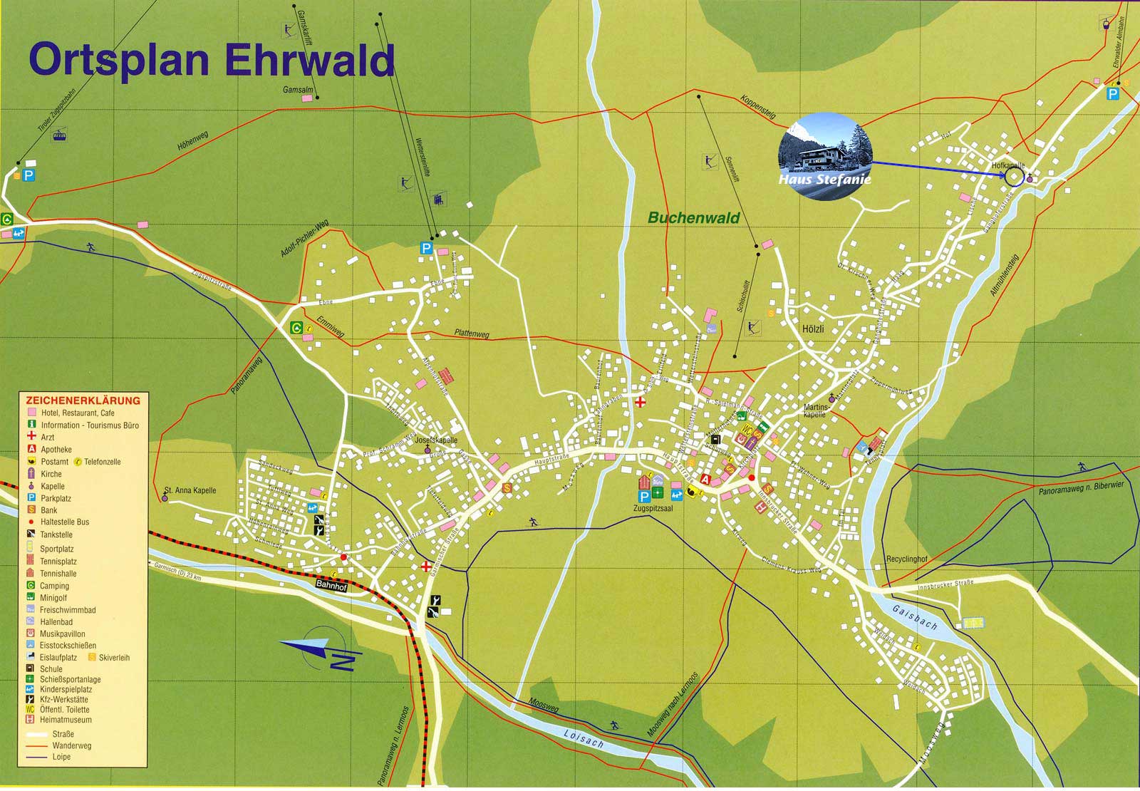 Ligging Erhwald
